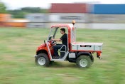 Electric snow plow vehicles